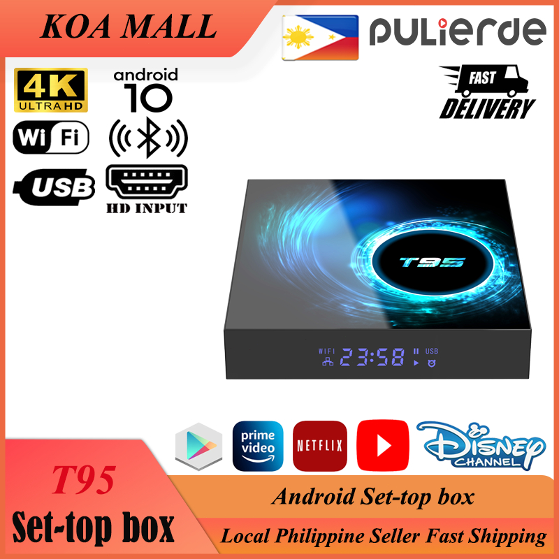 Smart TV BOX T95 Android 10 System HD 6K Bluetooth5.0 4GB+64GB Android ...