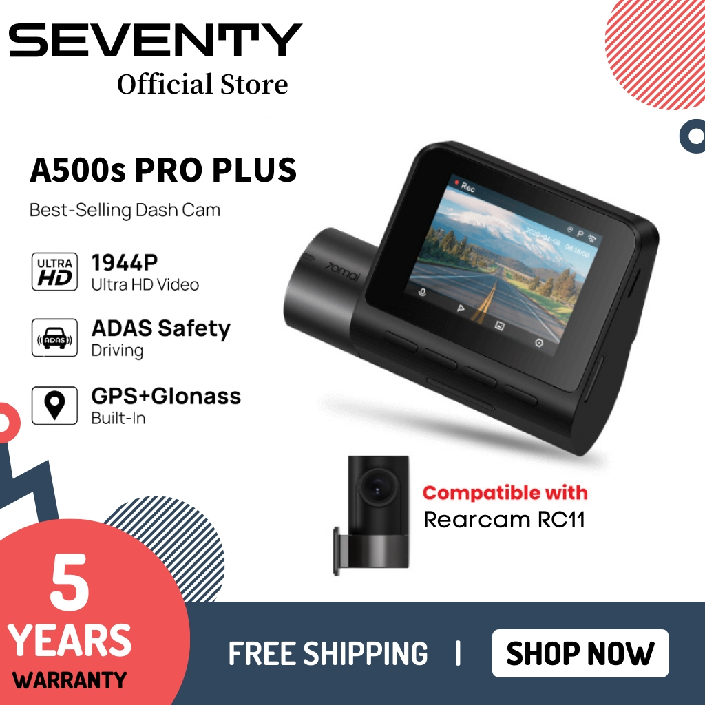 Dashcam A500s Pro Plus Dash Cam Dual Vision Car Recorder High ...