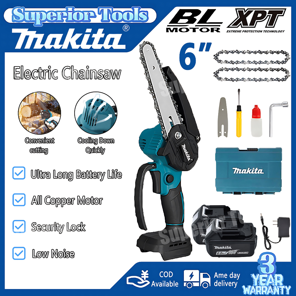 MAKITA 6Inch 4Inch Portable Hand Cordless Electric Rechargeable Saw ...