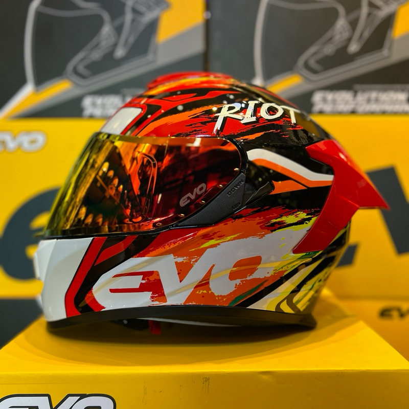 EVO GT-Pro Riot Full Face Helmet with Dual Visor | Shopee Philippines