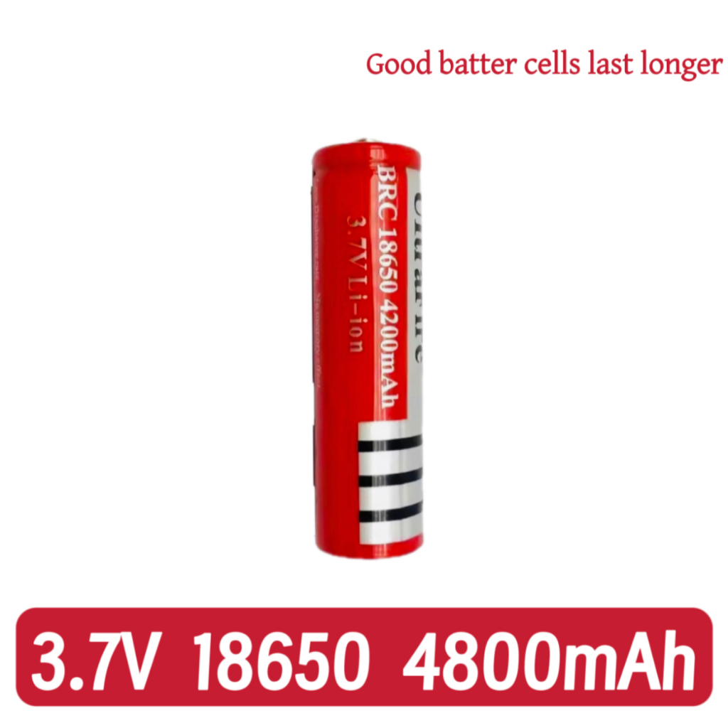 1PCS 3.7V 18650 Li-ion 4800mAh rechargeable battery pack | Shopee ...