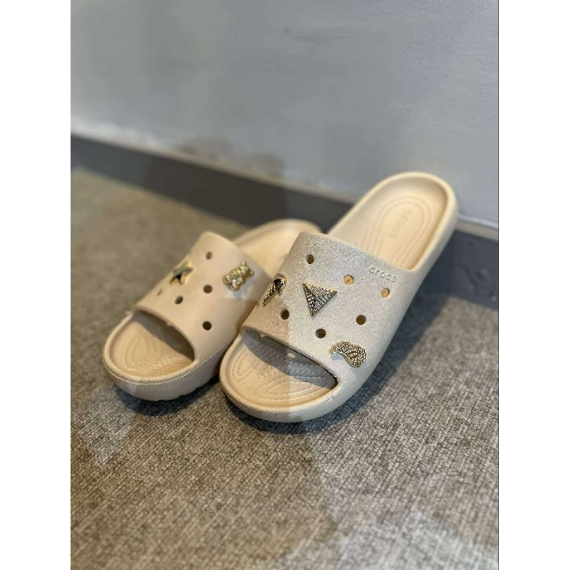 Original Crocs Classic Slide V2 Shitake | Shopee Philippines