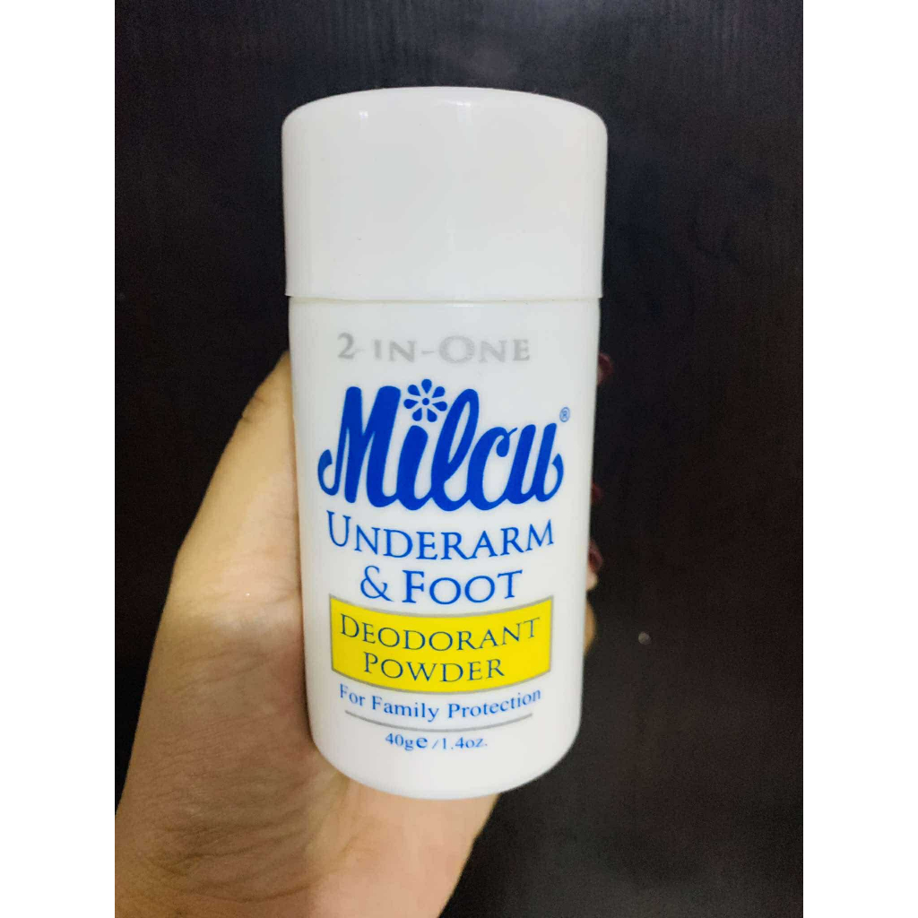 Milcu Underarm and Foot Deodorant Powder 40g | Shopee Philippines