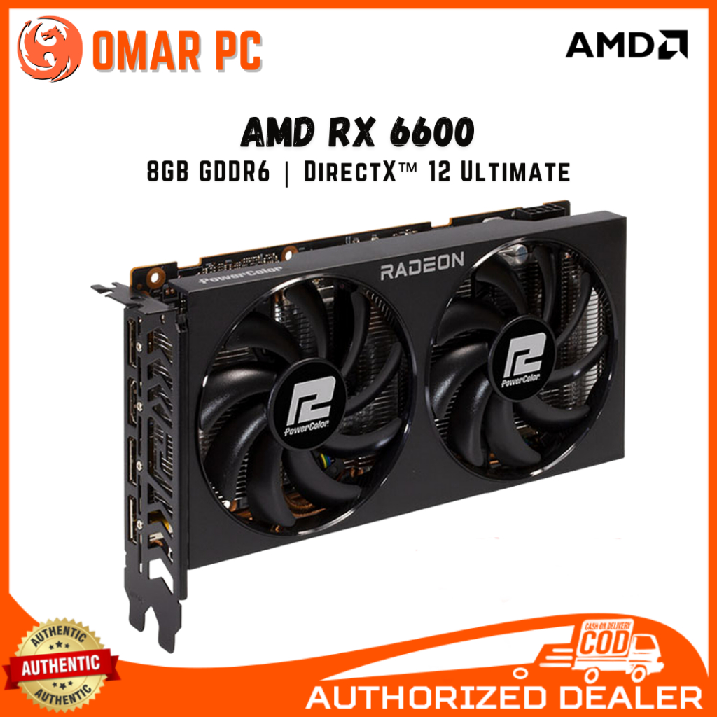 POWERCOLOR FIGHTER RX6600 8GB GPU [PRELOVED] | Shopee Philippines