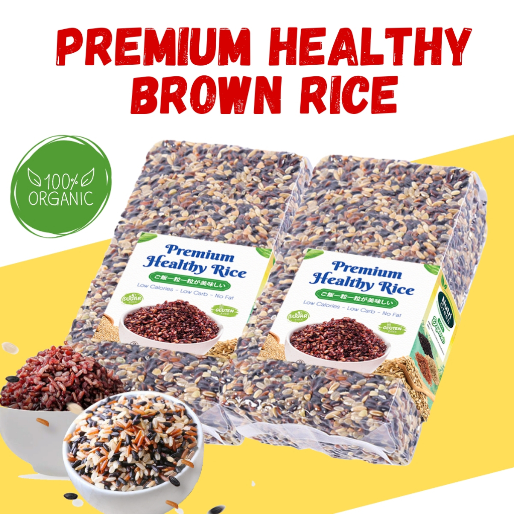 Brown Rice Organic For Diabetic Mix 5 Multi Grain Rice Healthy Organic ...