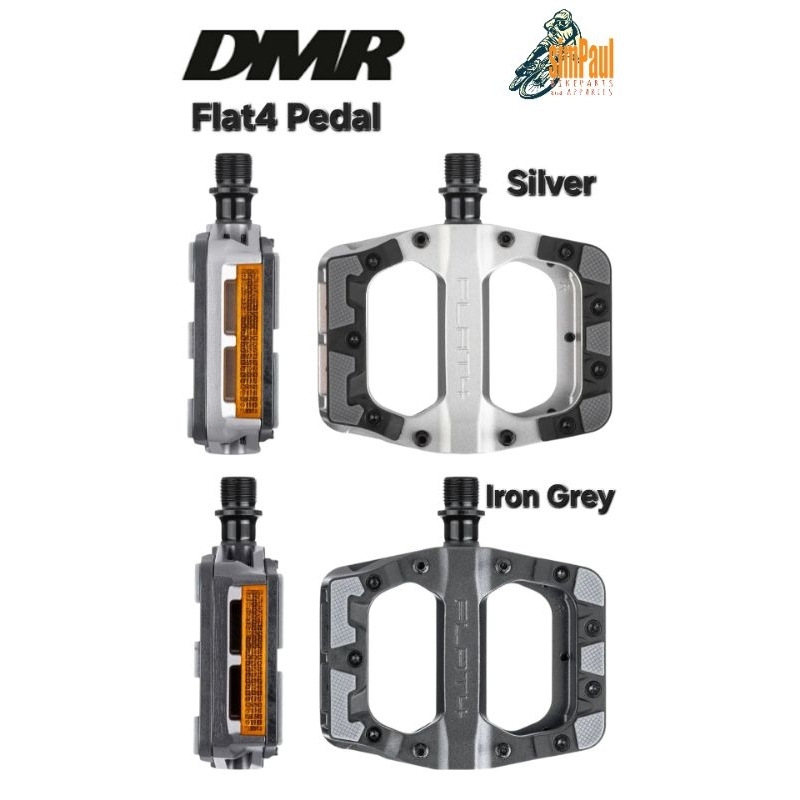 DMR Flat4 Pedal Silver/Iron Grey MTB | Shopee Philippines