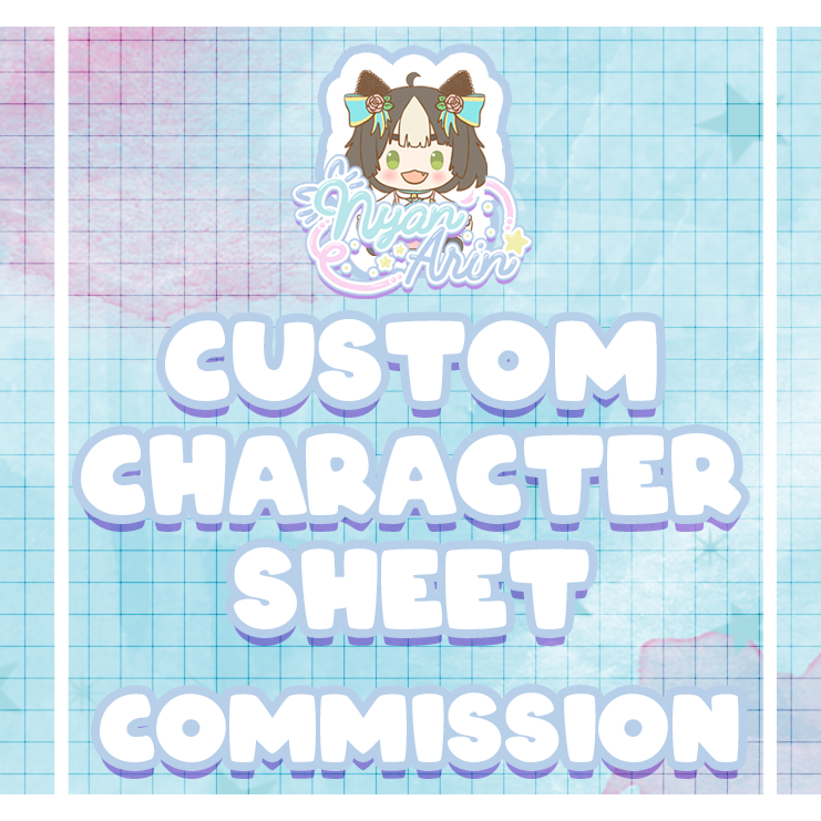 Custom Character Sheet Commission with Art Print | Shopee Philippines