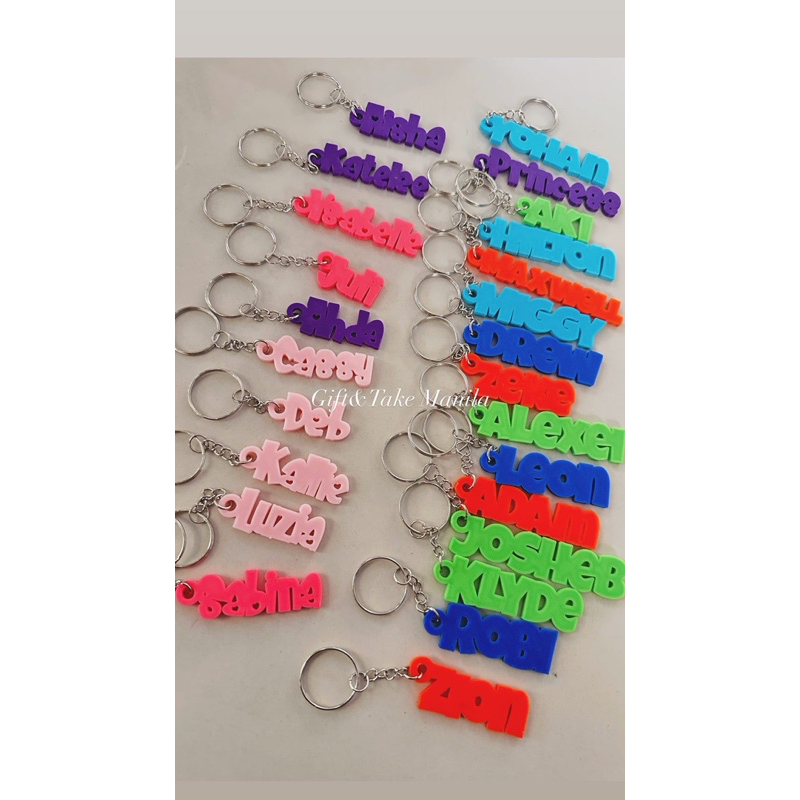 PERSONALIZED CUTE KEYCHAIN | Shopee Philippines
