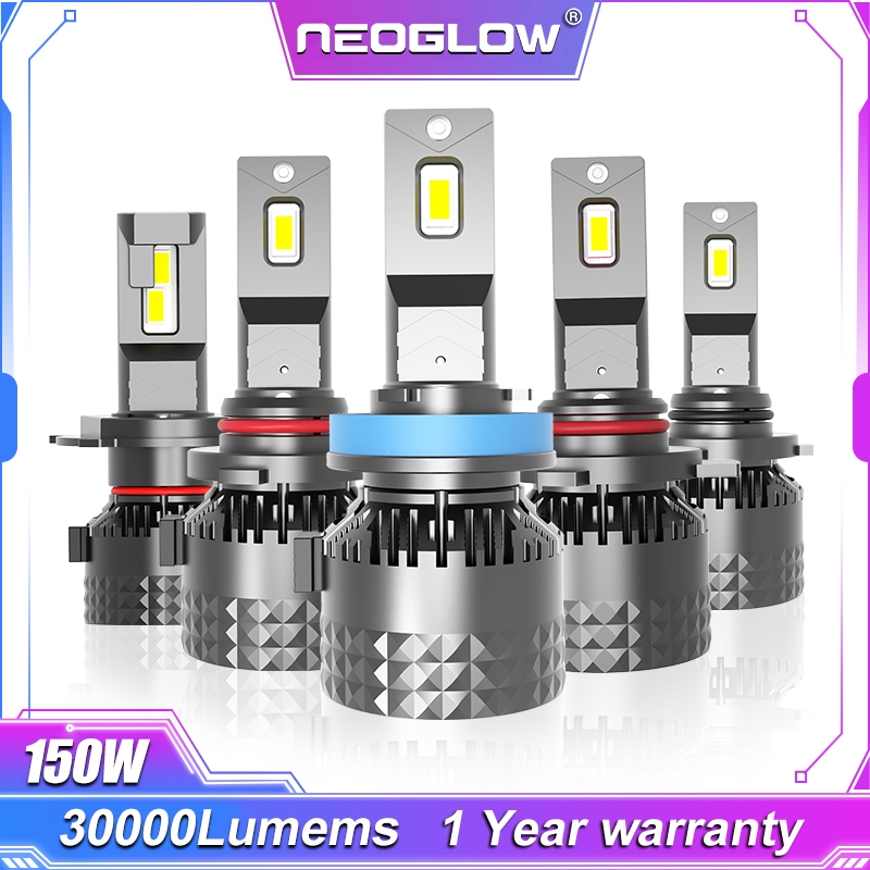 NEOGLOW CAR led headlight ZEUS 150W 30000lm 6500K Plug and play with Decoder | Shopee Philippines