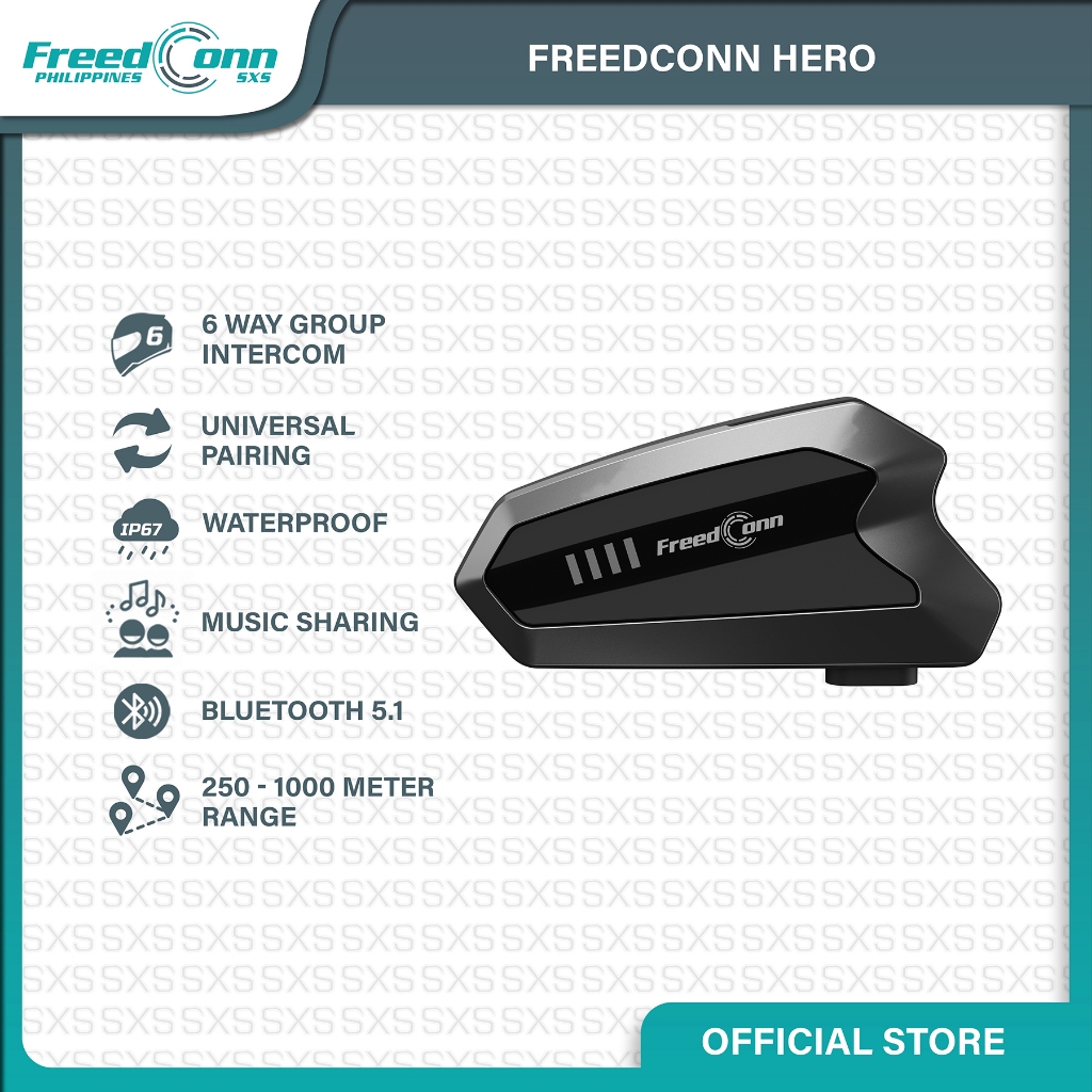 FreedConn HERO Motorcycle Helmet Bluetooth Intercom | Shopee Philippines