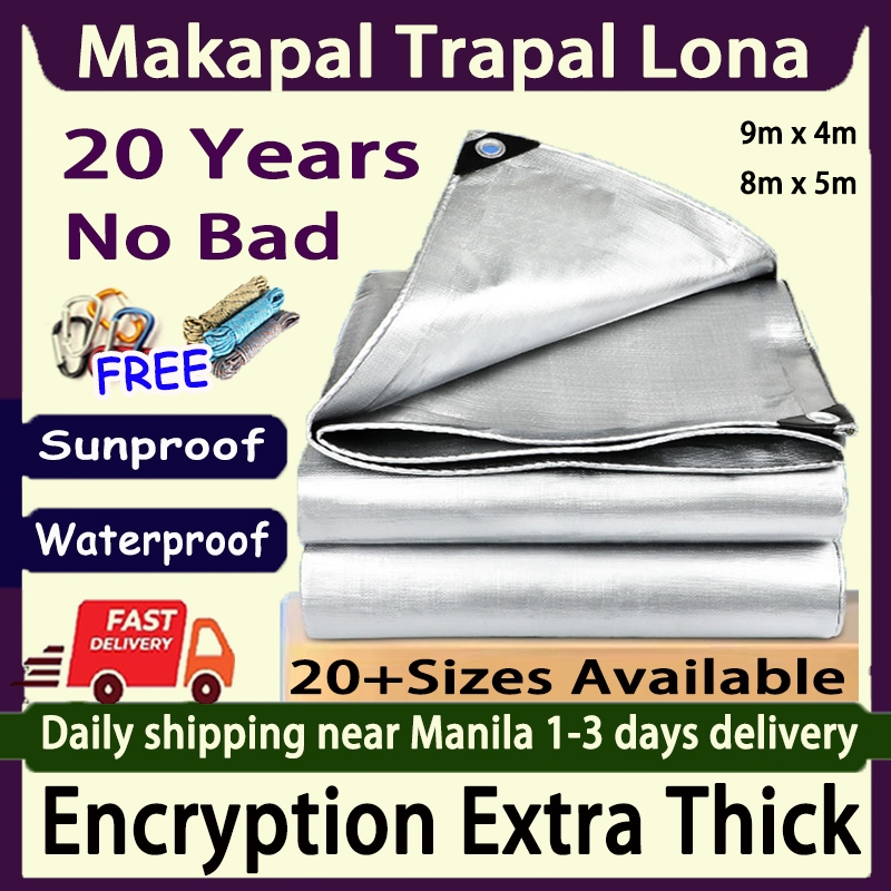 20+sizes available Thickened Waterproof Cloth Tarpaulin Roof Rain Cover ...