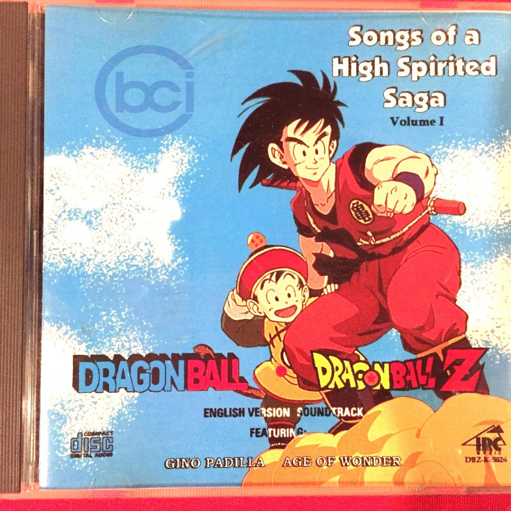 DBZ Song of a High Spirited Saga Volume 1 (Rare Music Album) | Shopee ...