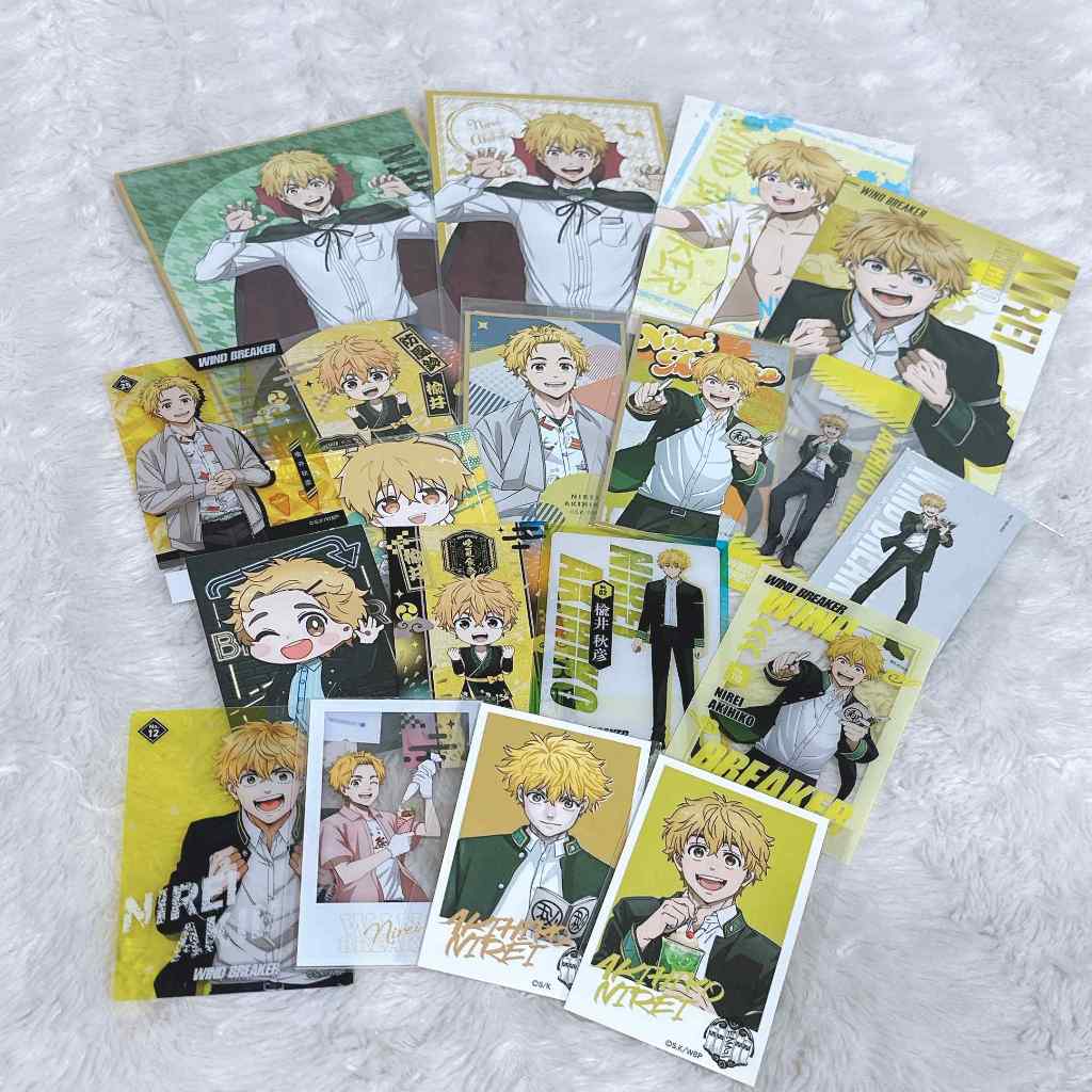 OFFICIAL Windbreaker Wind Breaker Nirei Akihiko Paper Merch Card ...