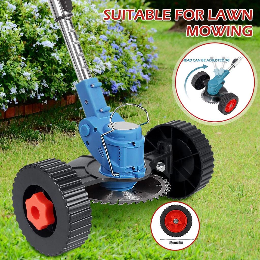 Adjustable Grass Trimmer Wheel Removable Grass Cutter Auxiliary Wheel ...
