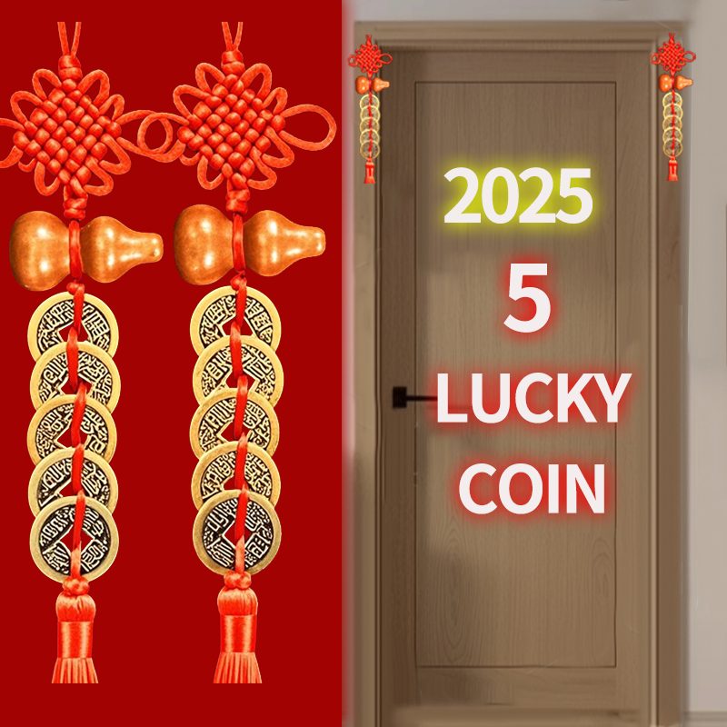 5 Luck Coin Lucky Charm 2025 Feng Shui Lucky Coin Charm Pangsabit Money ...