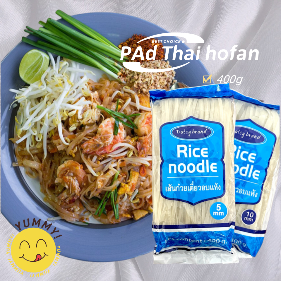 Hofan /Pad Thai rice noodles/Rice Stick- 5mm/ 10mm - 400g | Shopee ...