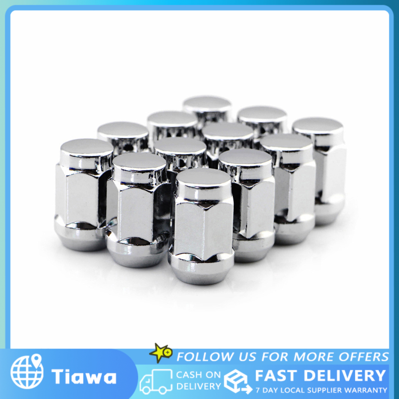 【HOT】19mm Hex Lug Nuts -16/20PCS M12x1.25 & M12x1.5 - 35mm Length Outer ...