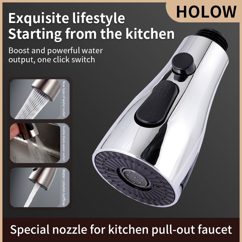 Kitchen Sink Pull Down Faucet Spray Head Nozzle Pull Out Hose Sprayer ...