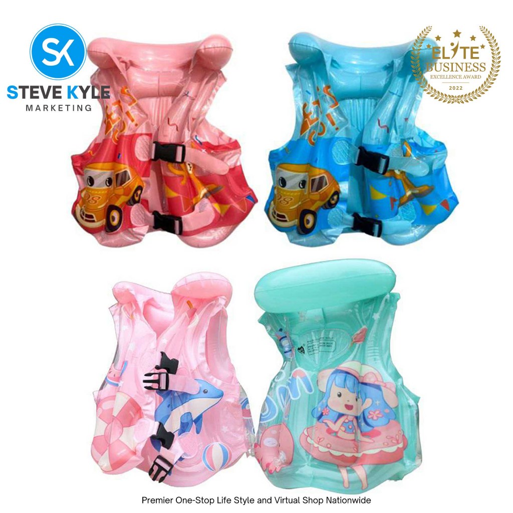 Children's Life Vest Jacket Inflatable Kids Safety Vest with Creative ...