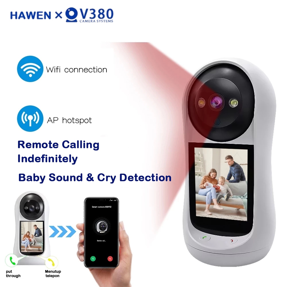 V380 Pro CCTV 10MP Camera Indoor Wireless Camera With HD Display Screen ...