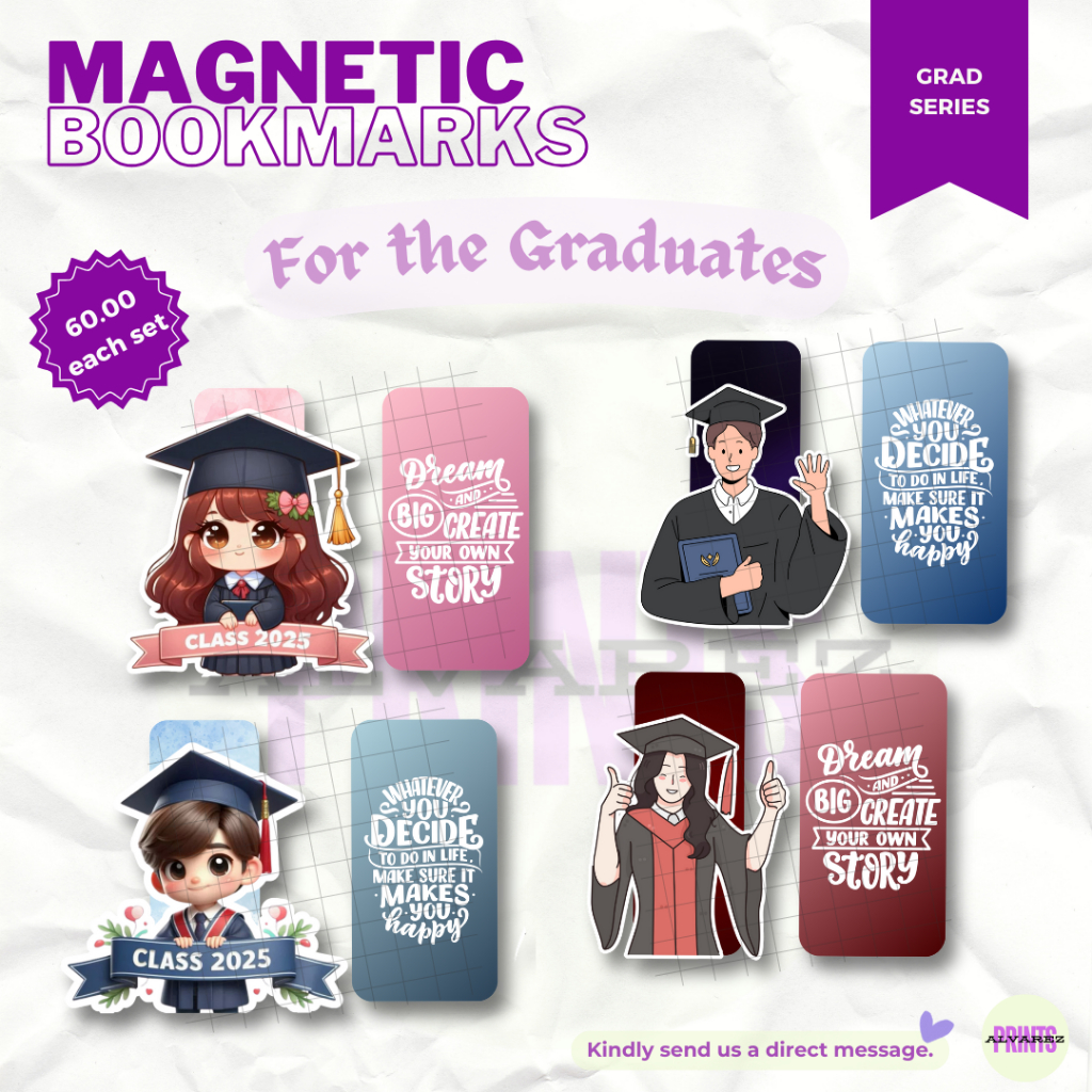 Graduation Themed Magnetic Bookmarks | Mitchiea PH | Shopee Philippines