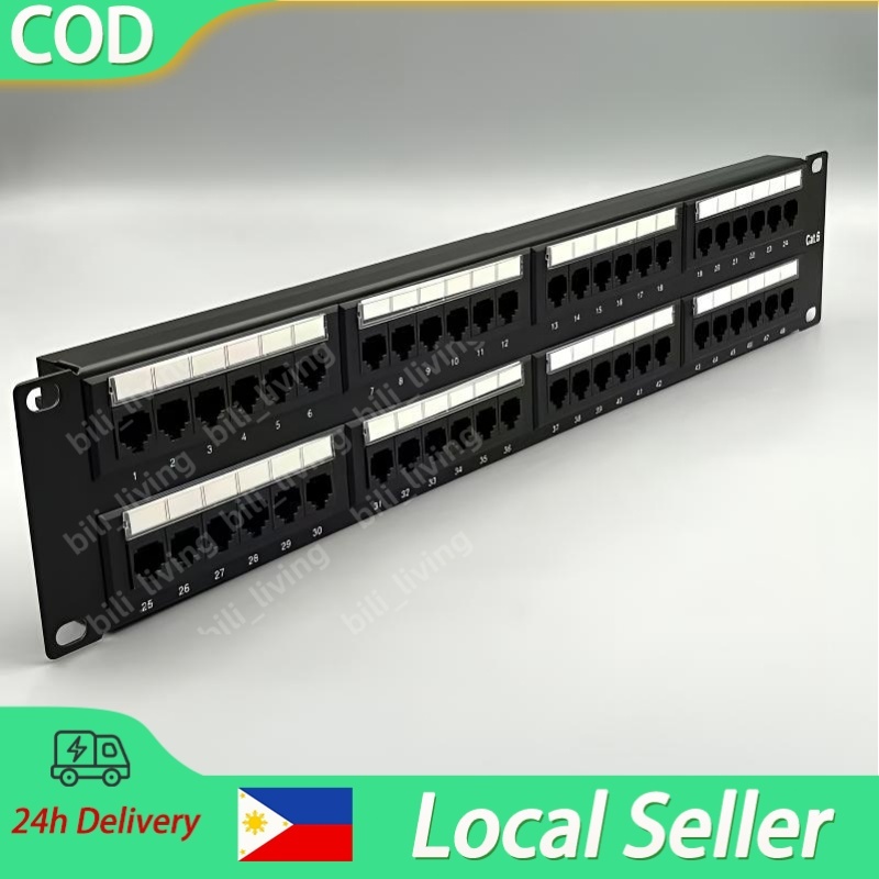 24/48 port Network Distribution Frame CAT5E CAT6 Frame with Cable ...