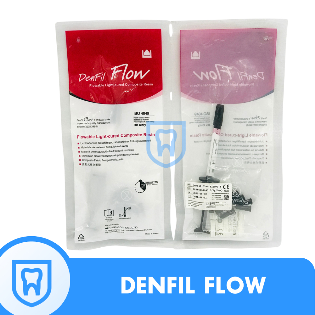 DenFil Flow – Light-Curing Flowable Composite Resin (1.5g Syringe ...