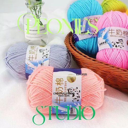 5 Plys 50g Smooth Milk Fiber Knitting Wool Crochet Yarn Milk Cotton ...