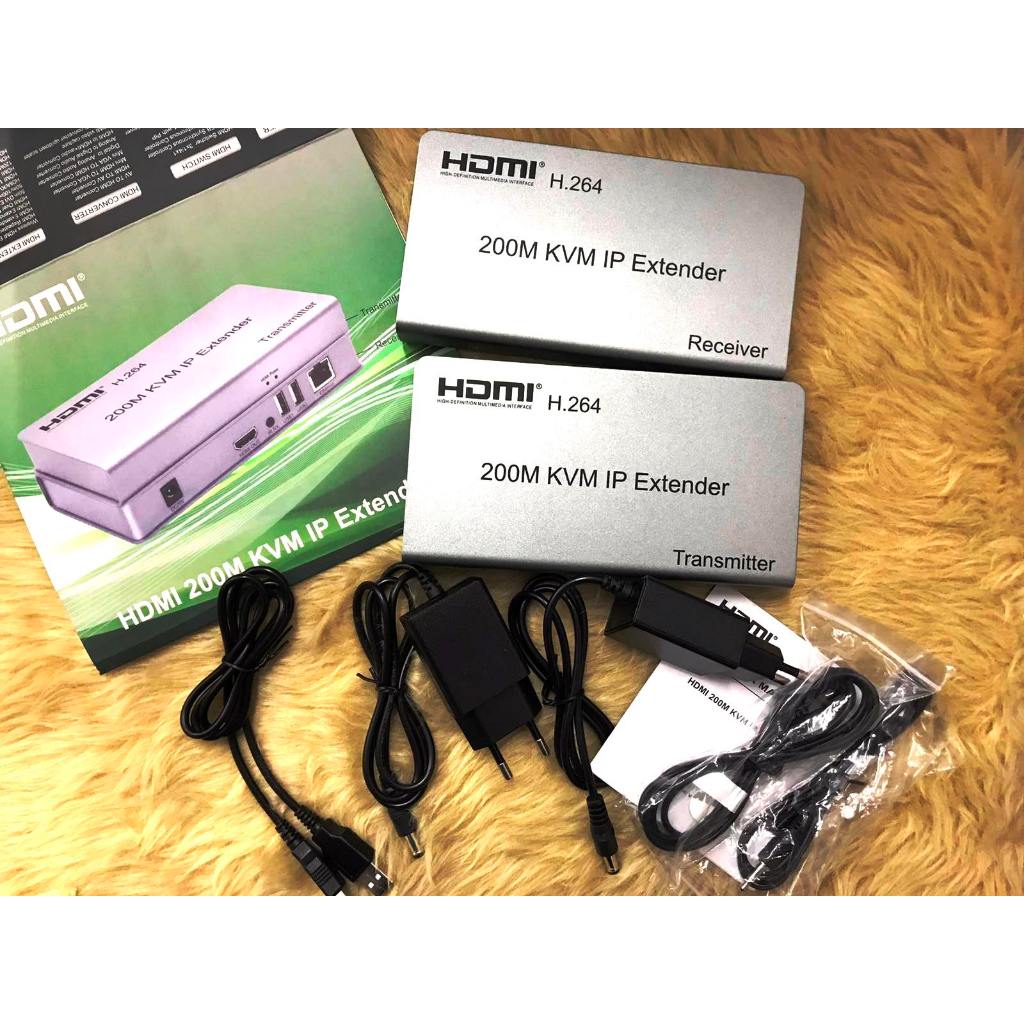HDMI / KVM IP Extender (200M) Transmitter / Receiver | Shopee Philippines