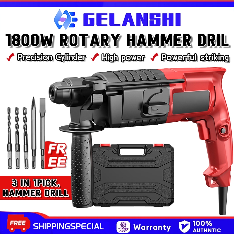 Rotary hammer drill 2200W 220V heavy-duty electric rock drill ...