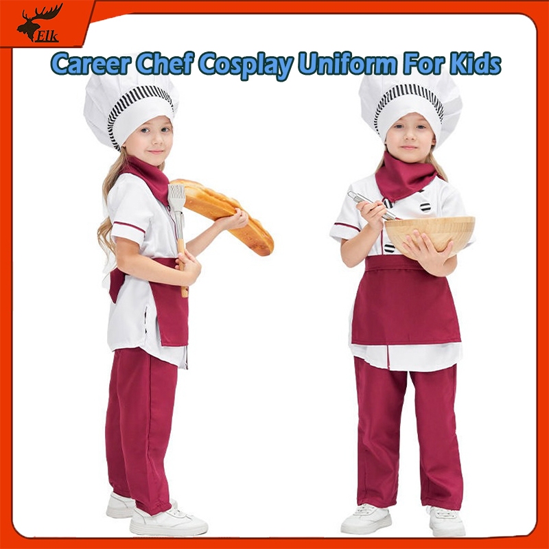 Chef Costumes for Kids Cooking Clothing Career Guidance Costume Kitchen ...