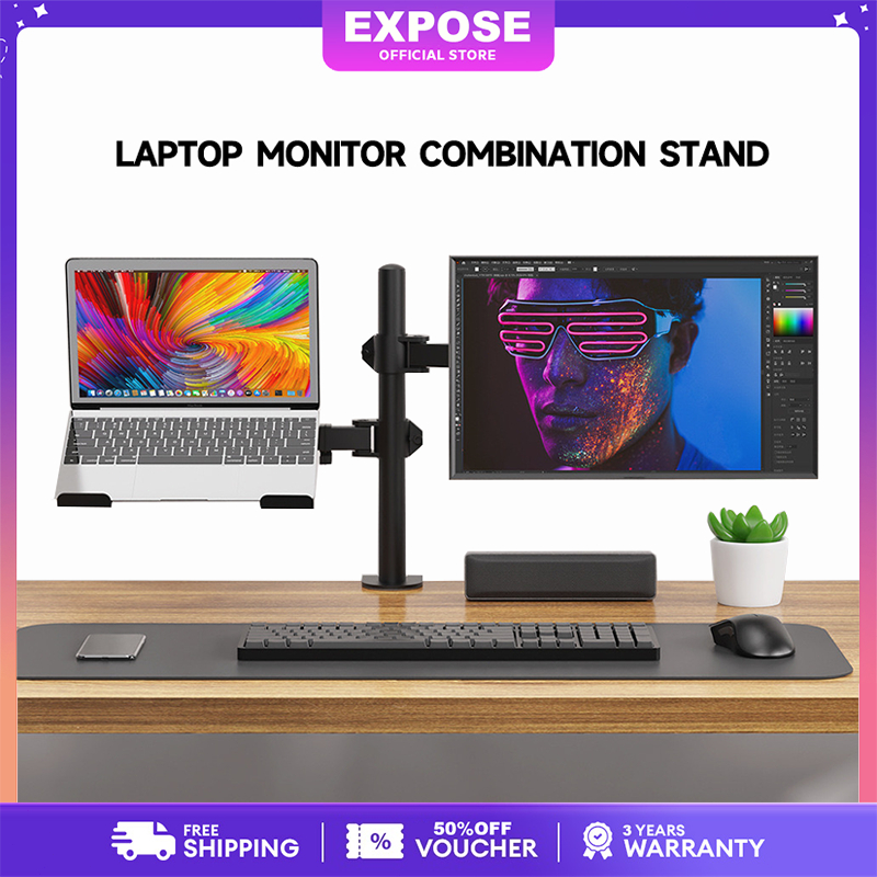 EXPOSE Monitor stand dual monitor mount for desk monitor riser portable ...