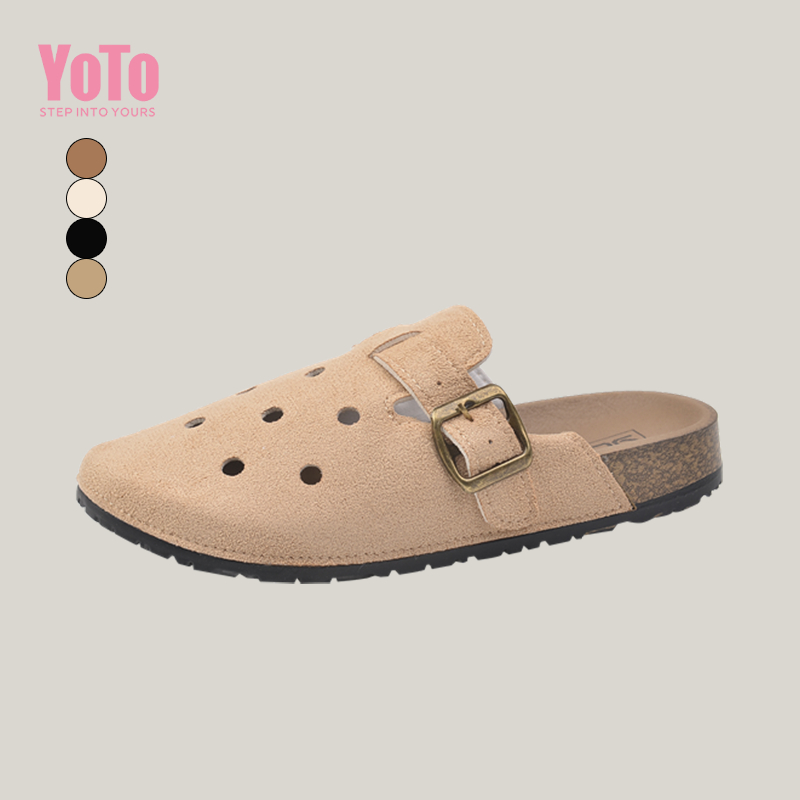 YOTO Shoes Clogs Sandals For Women Comfort Casual Perforated Breathable ...