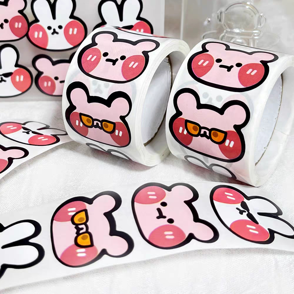 200Pcs Cute Bear Cartoon Stickers Sealing Label for Gift Decoration ...