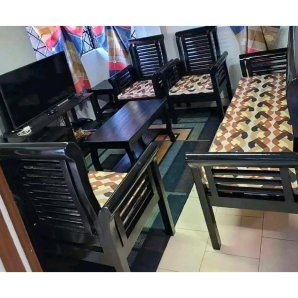 sala set full set, with foam, with top glass center table, made in ...