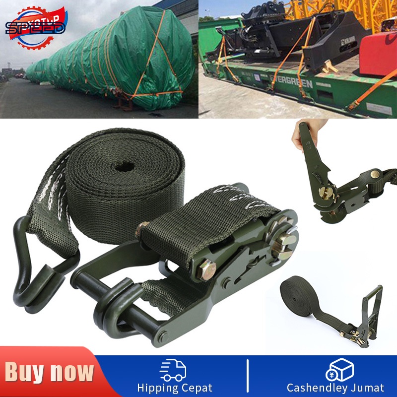 5CM*4/6/8/10M Ratchet strap Adjustable cargo strap heavy duty ratchet ...