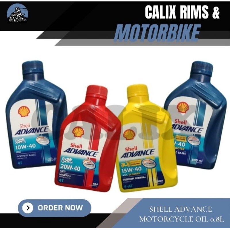 SHELL ADVANCE MOTORCYCLE OIL 0.8L (10pcs) | Shopee Philippines