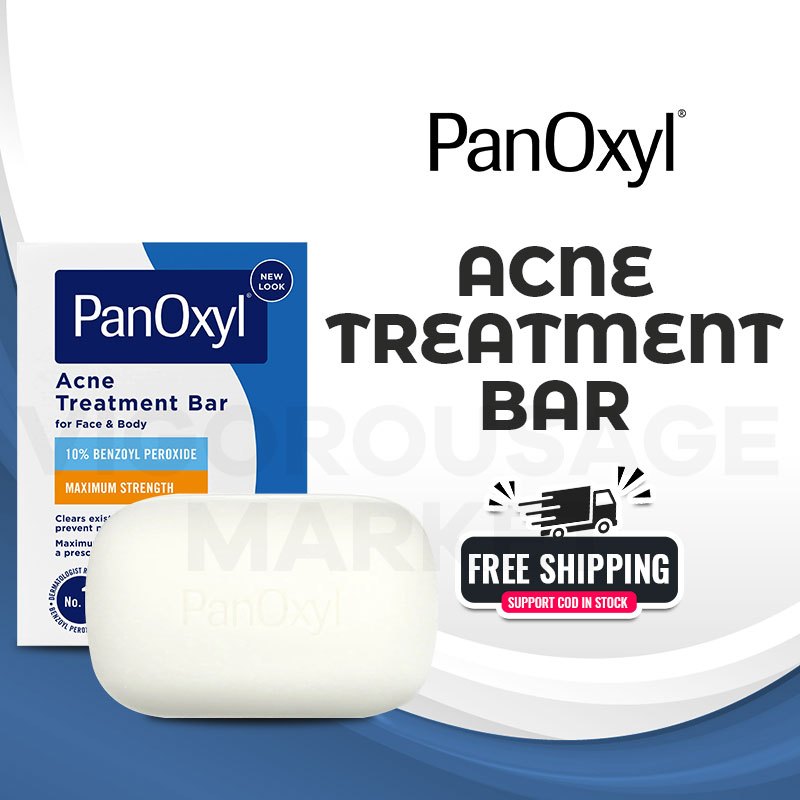 PanOxyl Acne Treatment Bar Soap Deep Cleansing Face & Body Acne 10% ...