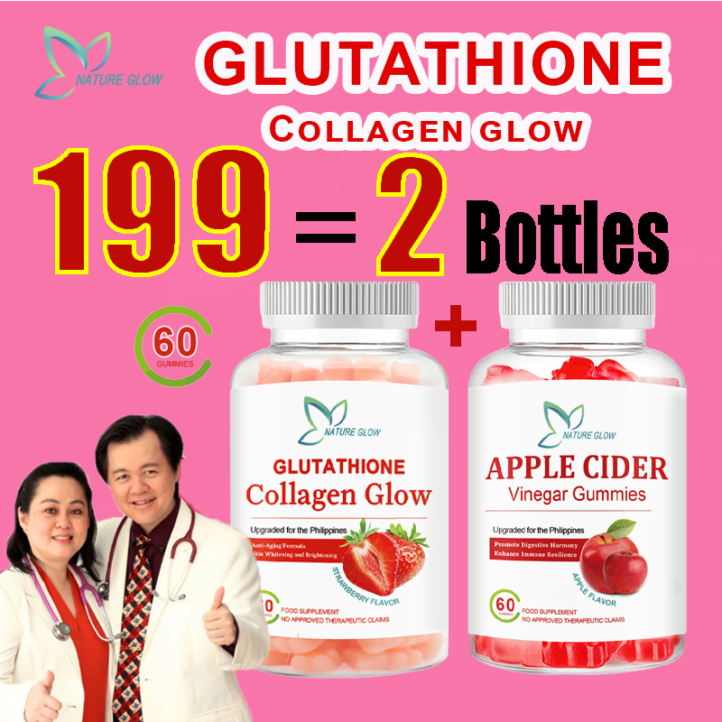 NATURE GLOW Glutathione Collagen Glow Gummies Original Anti-Aging ...