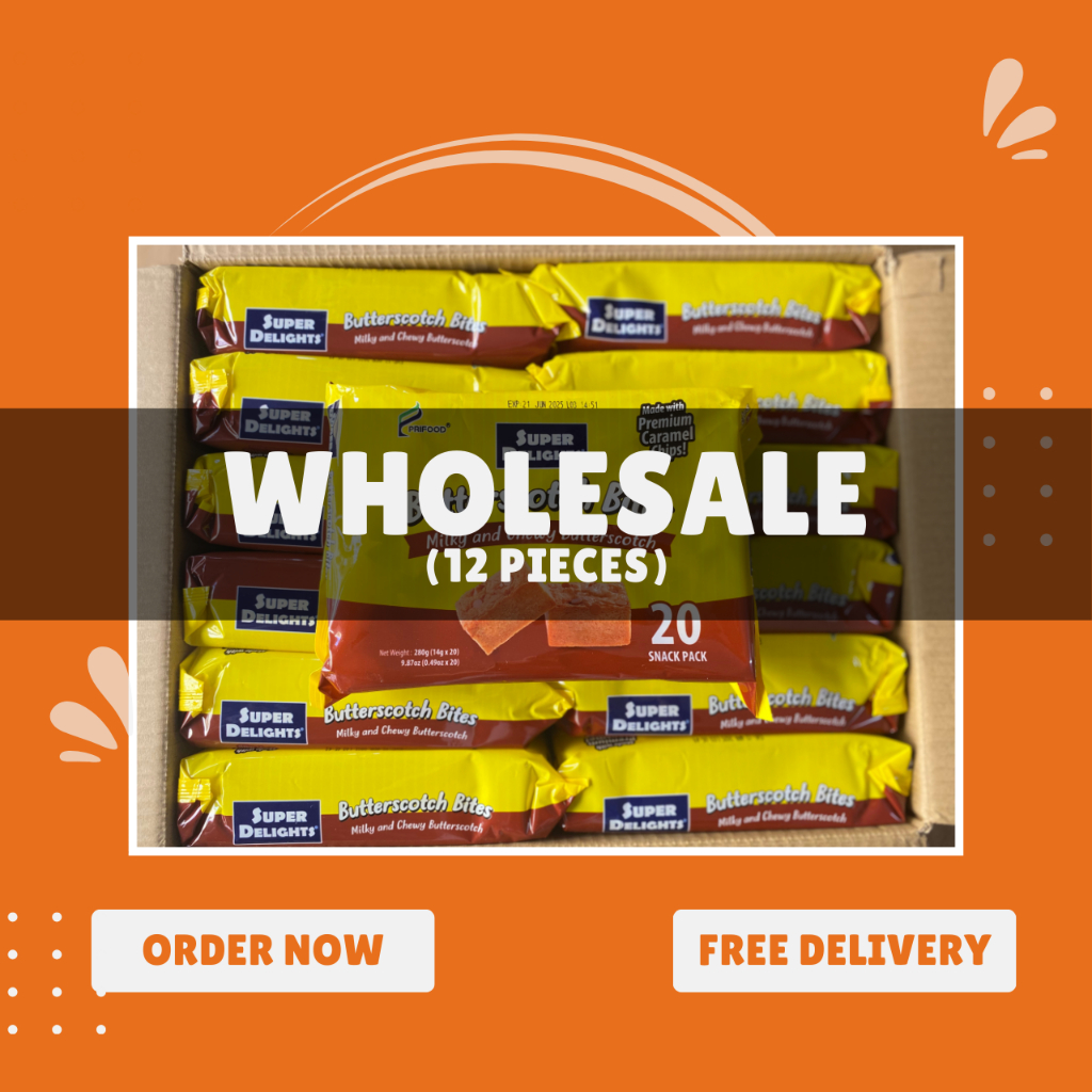 WHOLESALE! SUPER DELIGHTS TRAY BUTTERSCOTCH (20 PIECES SNACK PACK ...