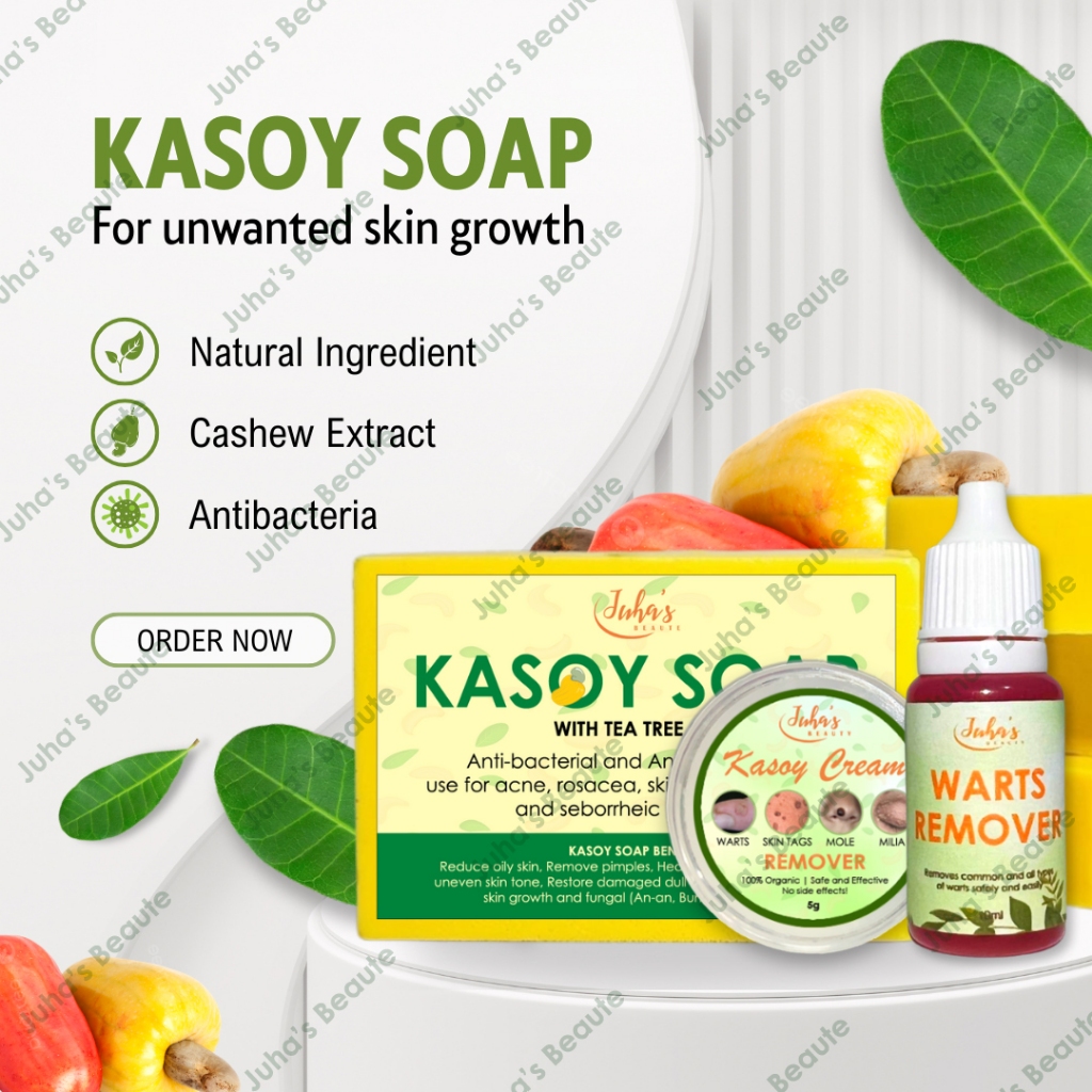 Warts Remover Set | Kasoy Cream | Kasoy Oil | Kasoy Soap | Shopee ...