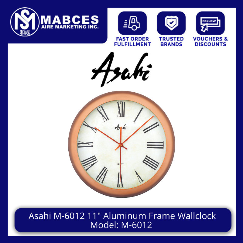 Asahi M-6012 11" Aluminum Frame Wallclock | Shopee Philippines