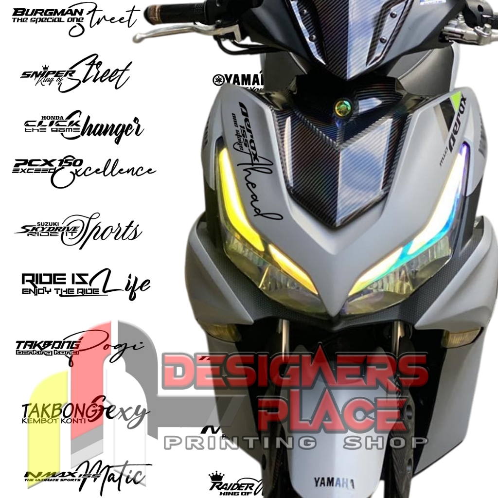 Motor Sticker - Vinyl - Decals (7.5 x 2 inch) | Shopee Philippines