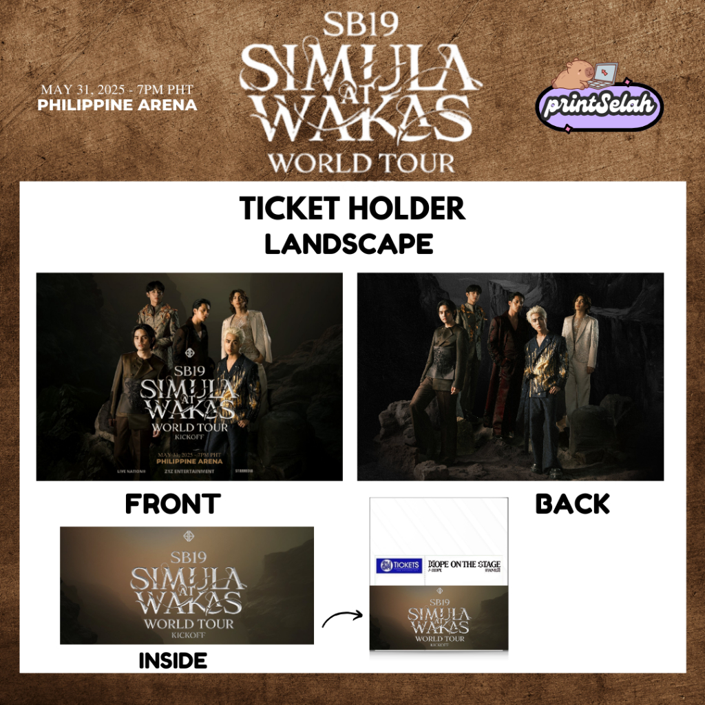 SB19 Simula at Wakas World Tour Kickoff Ticket Holder | Shopee Philippines