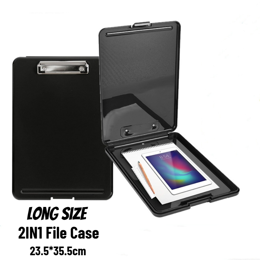 Long File Folder Box With Clipboard Office, Document Organizer, Bond ...
