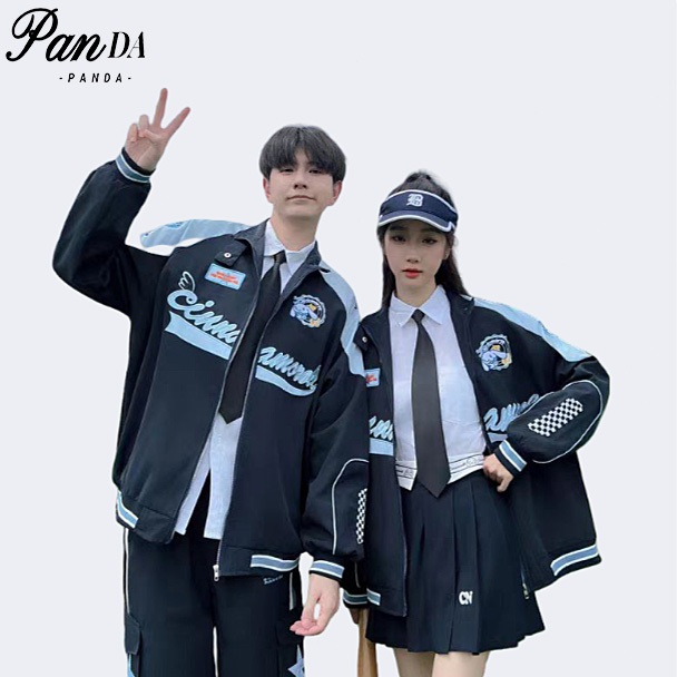 PANDN Sanrio Cinnamoroll Vintage Embroidered Women Racing Jacket ...