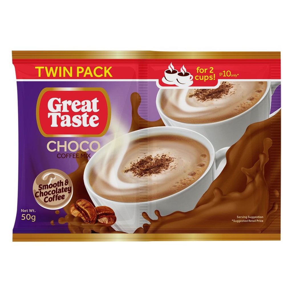 Great Taste Choco 3-in-1 Twin Pack (50g) | Shopee Philippines