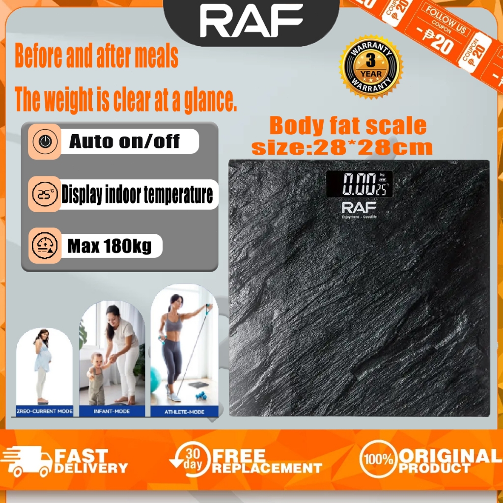 RAF Weighing Scale Digital LED Display Weigh Scale For Body Health Lose ...