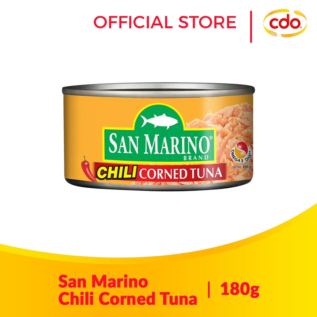 SAN MARINO Chili Corned Tuna 180g | Shopee Philippines