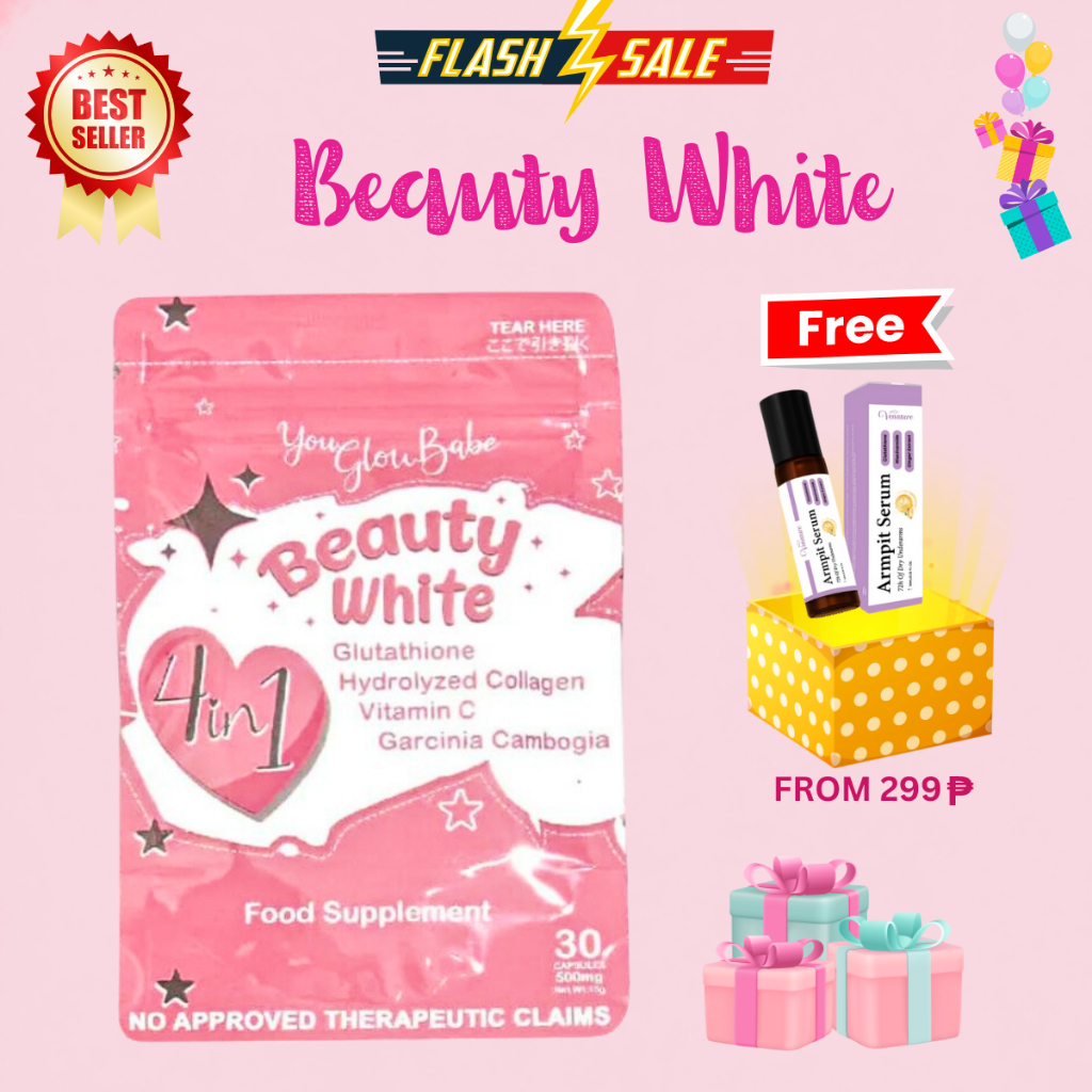 You Glow Babe Beauty White 4 in 1 Glutathione Collagen Glow Slimming Whitening Vitamin C ...